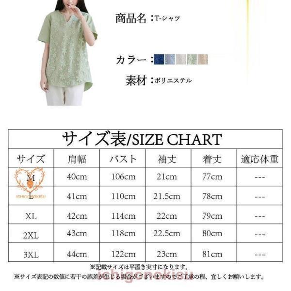 ブラウス レース 刺繍 フラワー トップス レディース ファッション 体型カバー プルオーバー チュニック 花柄 半袖 vネック : tinn230621bs98 : wuupa - 通販 ...