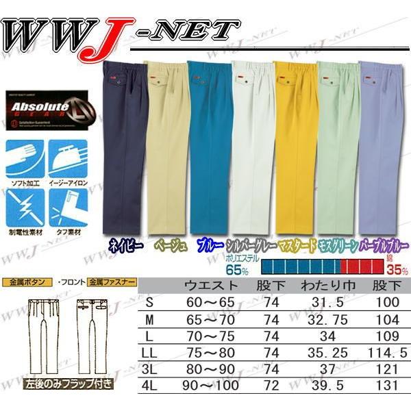 SOWA 女子作業服 ユニフォームに最適! ツータック レディース スラックス 秋冬物 sw6110 桑和 : WWJ-NET - 通販 ...