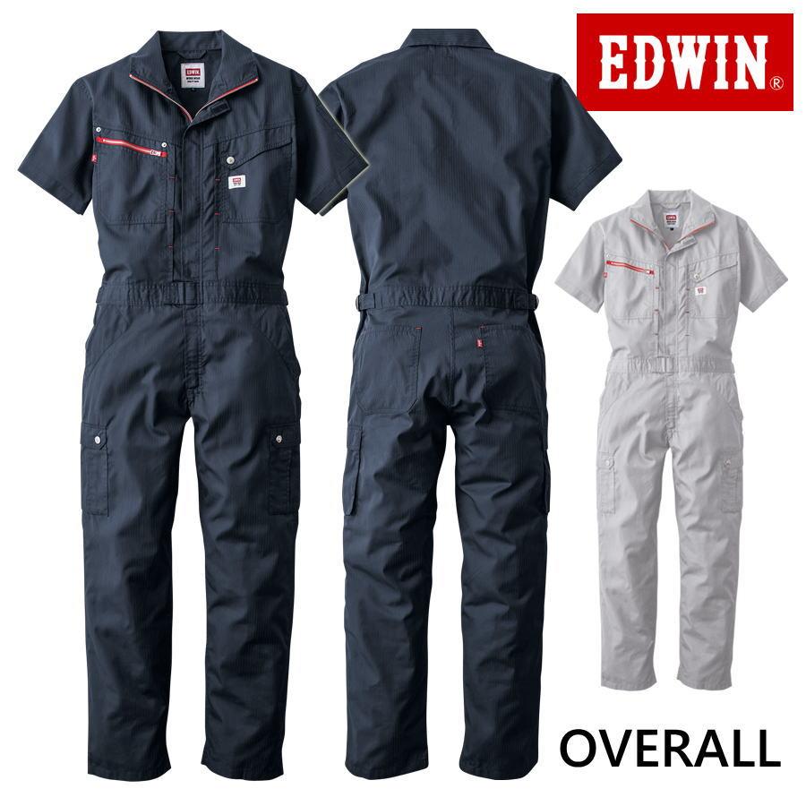 EDWIN ツナギ服 エドウイン 81003 つなぎ服 半袖 メンズ レディース 帯電防止 日本製生地 エドウィン 春夏物 yt81003 山田辰 : WWJ-NET - 通販 - Yahoo ...