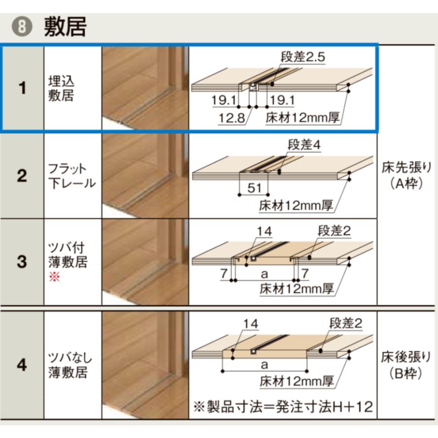 ラシッサ LIXIL建材 室内引戸 Vレール方式 ラシッサS 片引戸標準タイプ LAA 固定枠 1220/1320/1420/1620 ...