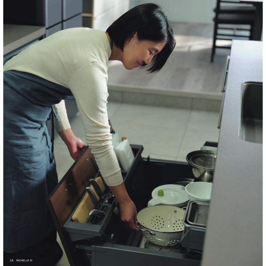 LIXIL 送料無料 リシェルSI 壁付L型 セラミックおすすめプラン 間口2550mm*1800mm 奥行650mm 食洗機搭載可能 システムキッチン オプション対応 : インテリアショップ ...