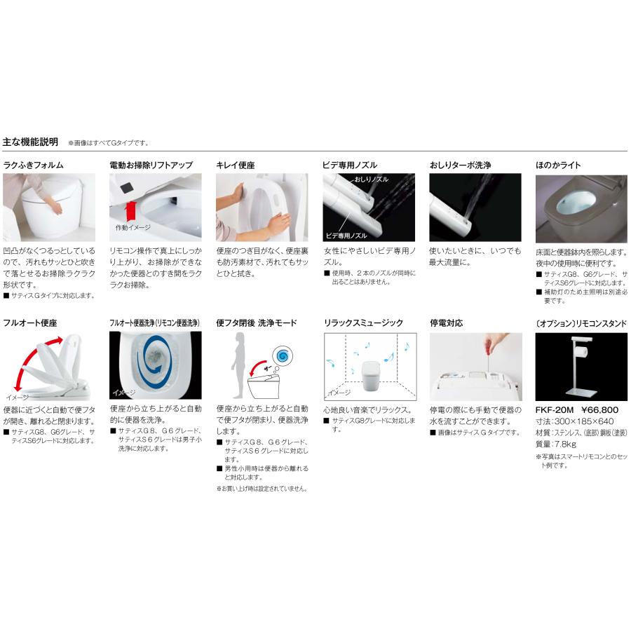 サティス Gタイプ ECO5 床排水 グレードG5 YBC-G30S+DV-G315 LIXIL リクシル 便器 本体 洋風トイレ 手洗いなし トイレ リフォーム DIY : ybc-g30s ...