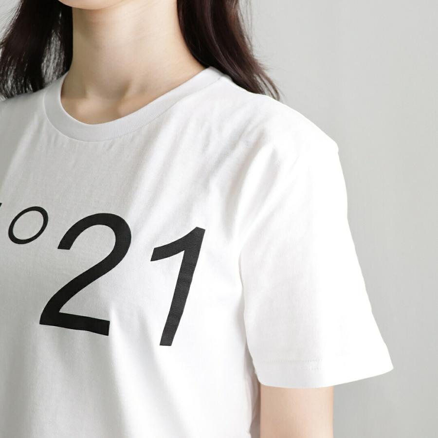 N°21（ヌメロヴェントゥーノ） 【並行輸入品】 レディース ロゴTシャツ