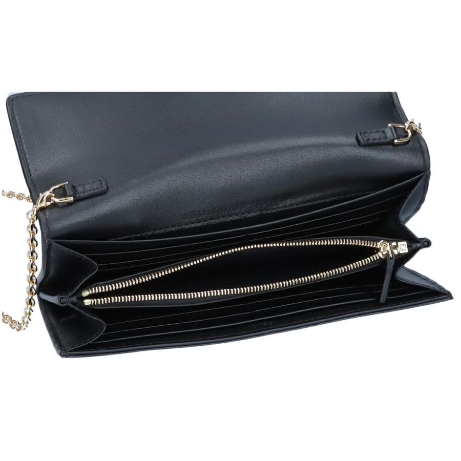FENDI フェンディ チェーンウォレット 長財布 コンチネンタル 8M0365 AAJD F0KUR NERO ORO SOFT : テザー ...