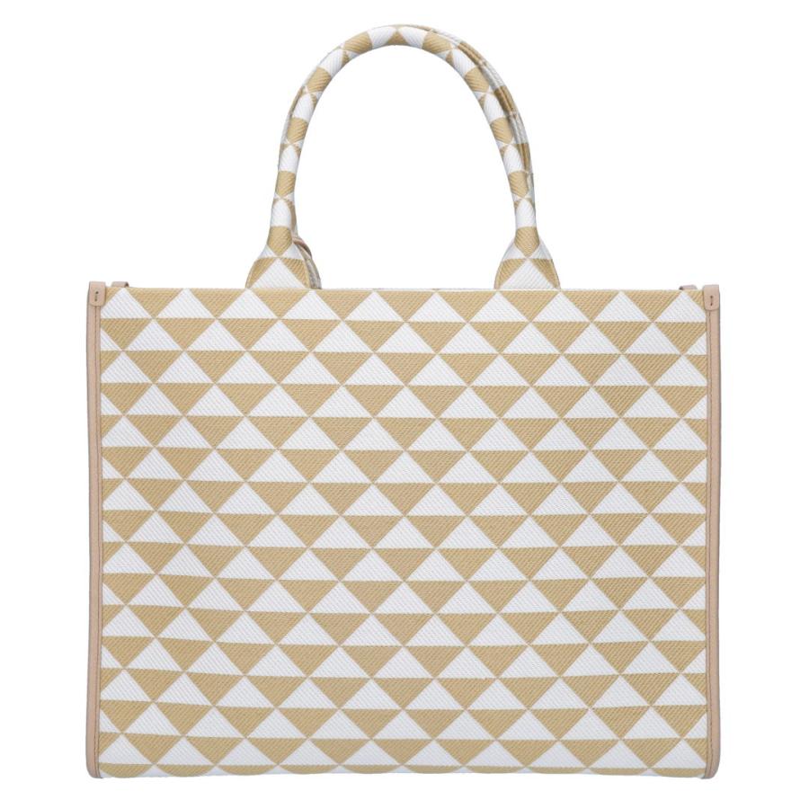 PRADA 【並行輸入品】 プラダ トートバッグ TRIANGOLO JACQU シンボル エンブロイダリー ラージ 1BA356 2FKL OOM ベージュ : テザーレブランドショップ ...