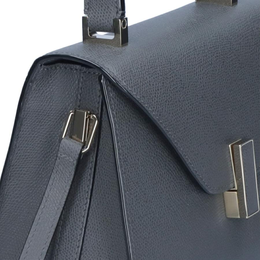 【お取り寄せ】 ヴァレクストラ VALEXTRA 2WAYバッグ MINI ISIDE WBES0036 028 LOC 99 GF (V5E36 028 00FL) グレー系(FUMO DI ...