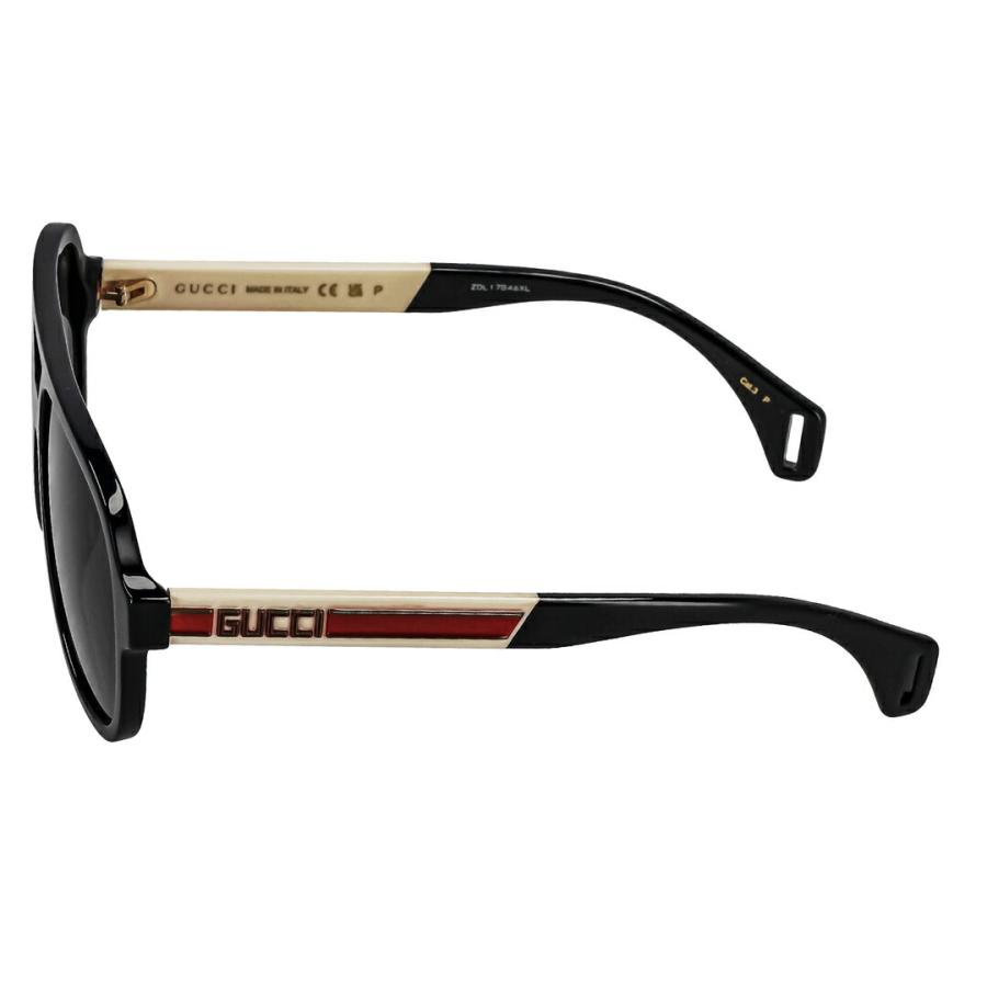 GUCCI グッチ メンズ サングラス GG0463S 002 INT SUN MEN BLACK/WHITE GREY : テザーレブランド ...