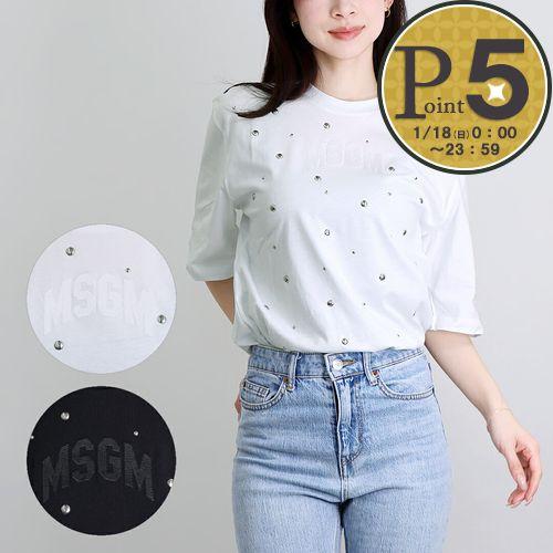 MSGM エムエスジーエム キッズ レディース 半袖Tシャツ S5MSJGTH215 STUDDED JERSEY OVER T-SHIRT GIRL : テザーレブランドショップ - 通販 ...