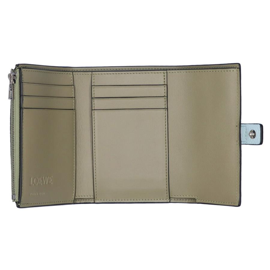 LOEWE 【お取り寄せ】 【並行輸入品】 ロエベ 折財布 3つ折り財布 C660S86X04 6874 FROZEN/CLAY スモール ヴァーティカル ウォレット : テザーレブランド ...