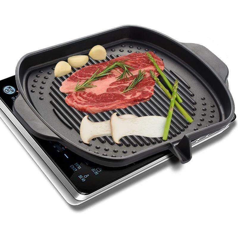 IHサムギョプサル鉄板焼肉プレート韓国BBQバーベキューサンギョッサル直火式グリルパン直径38cm×32.5cm :p211903180c59:小煦商店 - 通販 - Yahoo!ショッピング