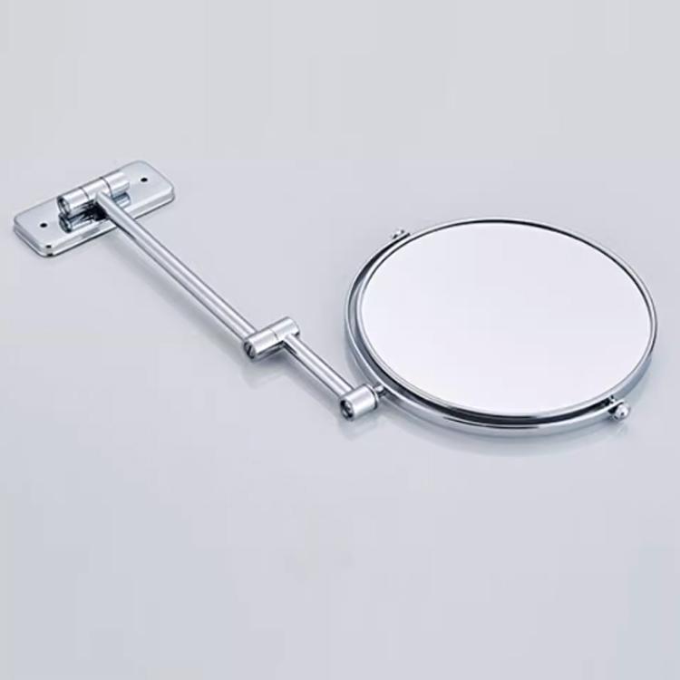 10倍拡大鏡付き 両面ミラー 化粧鏡 2面鏡 壁掛けミラー 丸型 360度回転 伸縮26.5-41cm 壁掛けメイクミラー 直径20cm ウォールミラ : p21202552772e : 小 ...