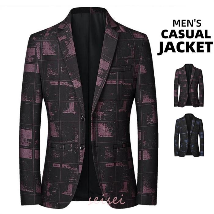 テーラードジャケット メンズ 長袖 カジュアルジャケット ビジネス