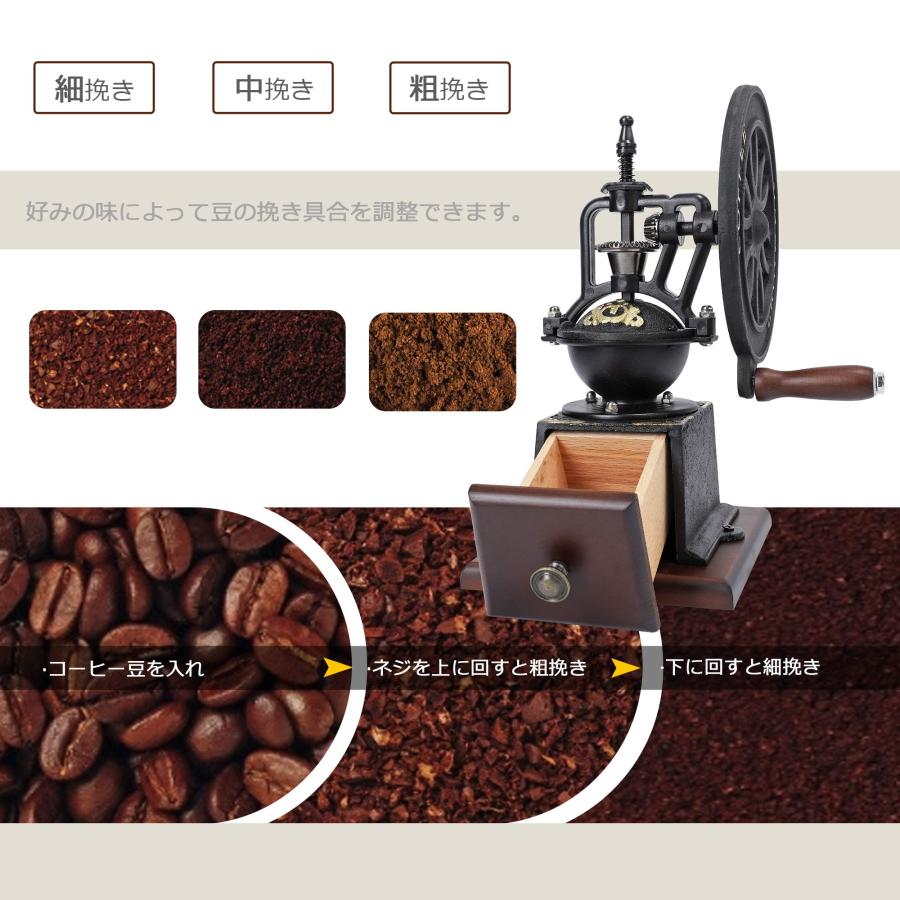 手挽きコーヒーミル ダイヤミル ステンレス鋼 高さ240mm ハンドミル 家庭用 手動式 クラシック プレゼント (小) :p210055259e2c:xixi68 - 通販 - Yahoo ...