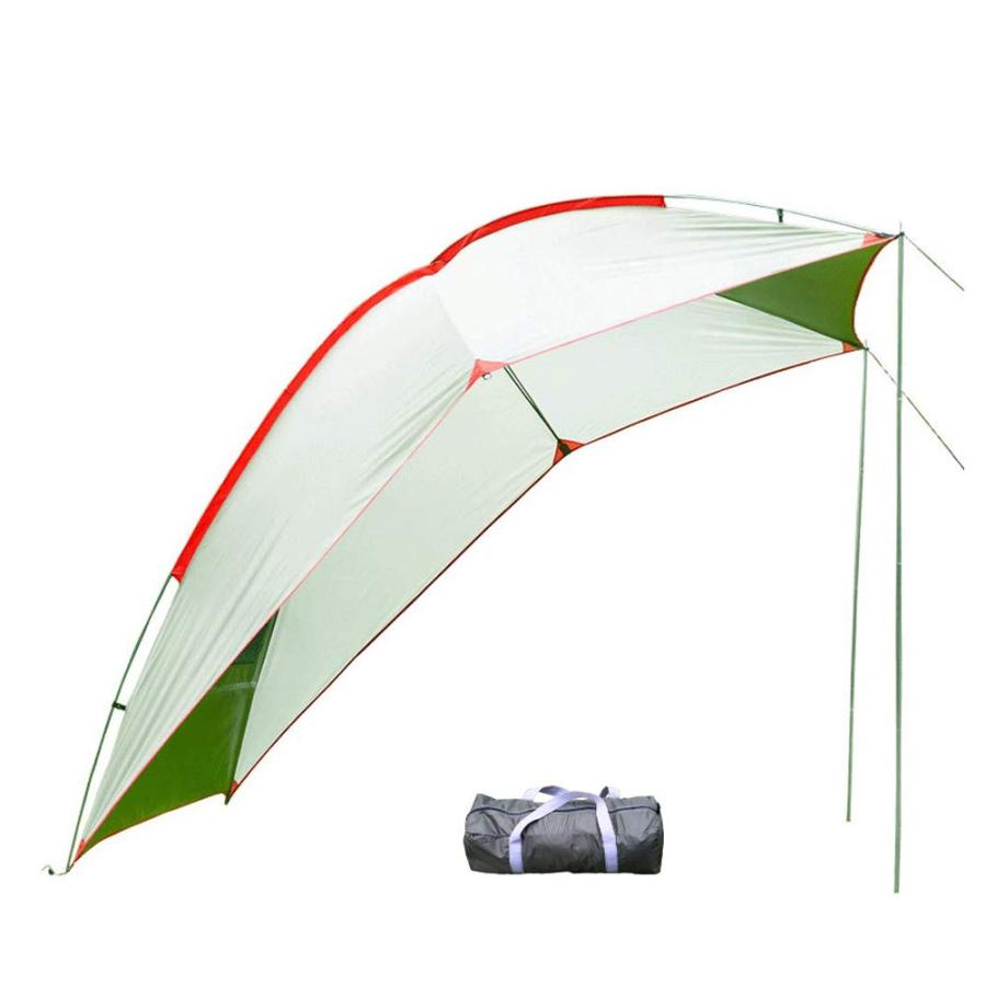 タープ テント カーサイドタープ 車用 日よけ カーテント 設営簡単 単体使用可能 キャンプ アウトドア 公園 登山 車中泊 4色 ...
