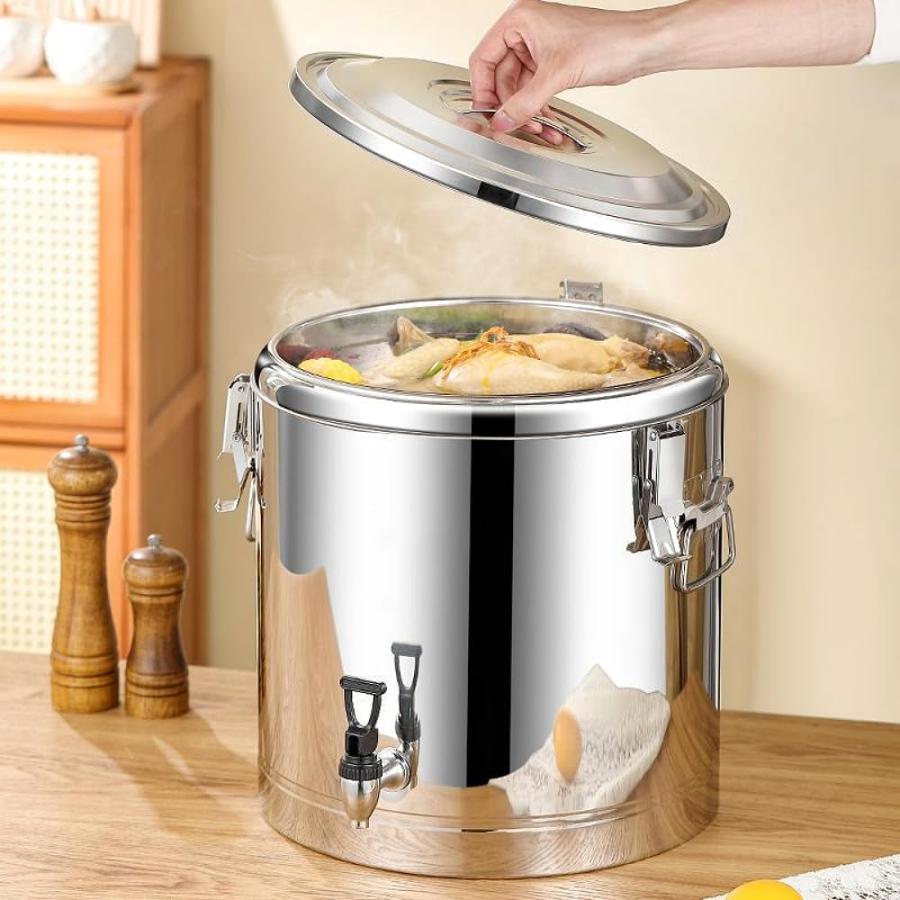 ウォータージャグ タンク 保温ジャグ ステンレス断熱バケツ 断熱アイスペール 【10L 15L 20L 25L 30L 40L 50L 大容量】 ステンレス キーパー 304ステンレスクー ...