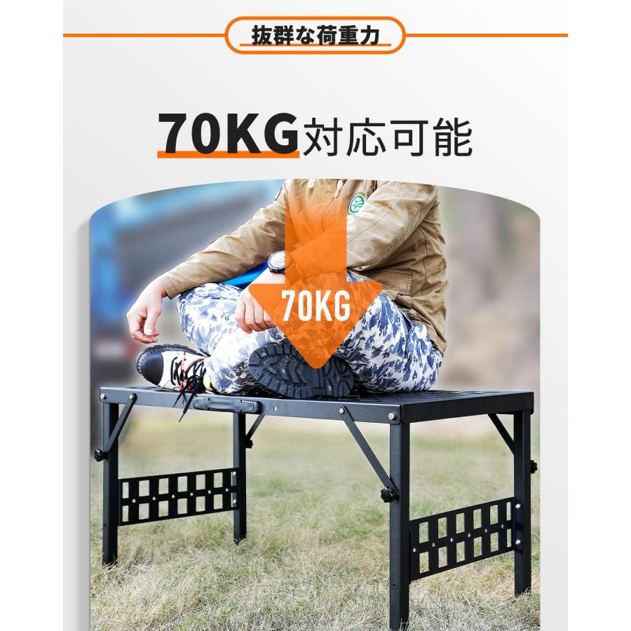 スズキ ジムニー JB64 JB74 天井ラック 収納ラック キャンプ テーブル アウトドアテーブル BBQ 折畳みテーブル トランク拡張棚 収納 荷物棚 吊り下げ収納 ラゲッ ...