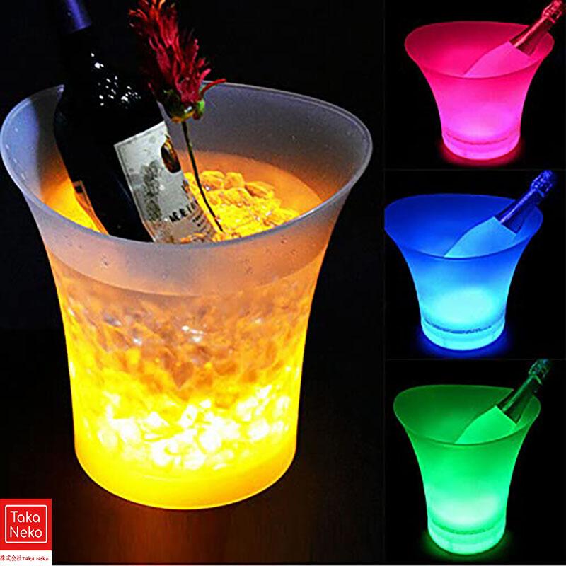 5L LED の白熱アイスペール、棒シャンペンのワインの飲み物のビール瓶のクーラーのホールダーは用具棒の方法をつけます : xixi68 - 通販 - Yahoo!ショッピング