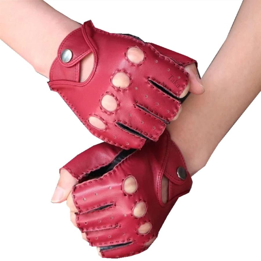 メンズレザーフィンガーレスグローブ ファッションレザーグローブメンズフィンガーレスグローブ秋の春ハーフフィンガーレザードライビンググローブメン 指なしバ : xixi68 - 通販 ...