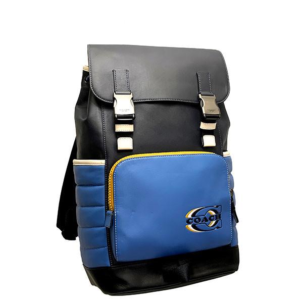 COACH（コーチ） 送料無料 CE542 バッグ メンズ リュック スタンプ トラック バックパック CE542 QBV1V スカイブルー× ...