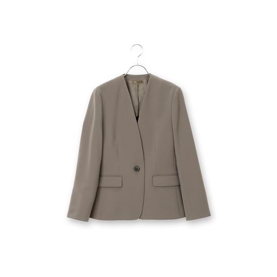 AOYAMA 【洋服の青山】オールシーズン ブラウン Vノーカラー AOYAMA 【洋服の青山】オールシーズン ブラウン Vノーカラー