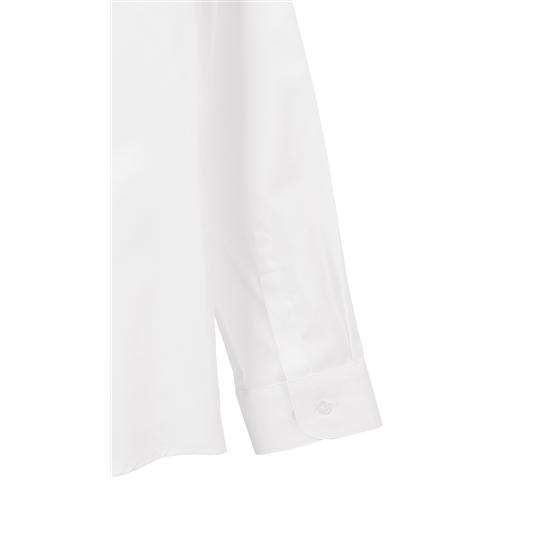 AOYAMA 【洋服の青山】ブラウス シャツ レディース スキッパーカラー 2WAY 細身体 スリム ホワイト ビジネス 形態安定 ストレッチ 透け軽減 事務服 n-line Precious ...