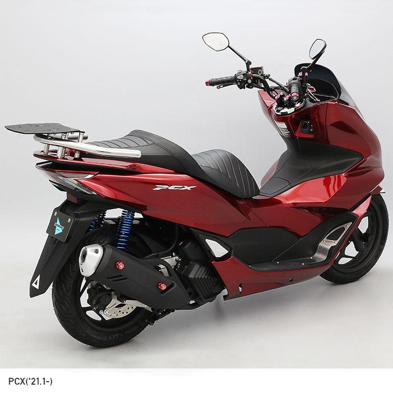 【SHAD対応】PCX PCX150 アタッチメントパーツセット/アルミBOXベースFlat＋グラブバー併用 / リアキャリア / GIVI ...