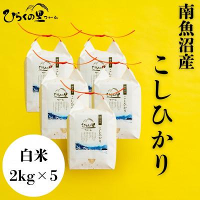 ふるさと納税 南魚沼市 【令和7年産新米予約】もっちり甘い!ひらくの里ファームの南魚沼産コシヒカリ 白米2kg×5袋 : 1318815 ...