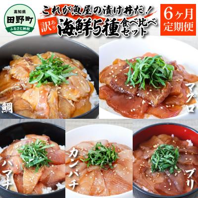 ふるさと納税 田野町 これが魚屋の漬け丼だ!海鮮5種食べ比べセット 80g×10P★訳あり★6ヶ月定期便 : 3214494 : Yahoo!ふるさと納税 - 通販 - Yahoo!ショッピング