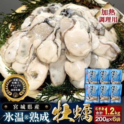 ふるさと納税 石巻市 【加熱用】氷温熟成かき200g ×6p むき身 小分け むき カキ 冷凍かき 加熱用 加熱 : Yahoo!ふるさと納税 - 通販 - Yahoo!ショッピング
