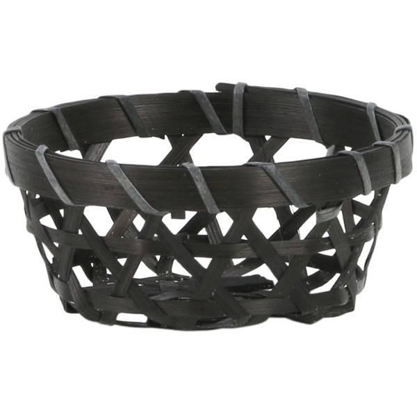 かご ベース 》 とりよせ品 SG Wonder zone 六ツ目バンブー丸S 黒 バスケット 鉢 ポット プランター インテリア 花資材 ...