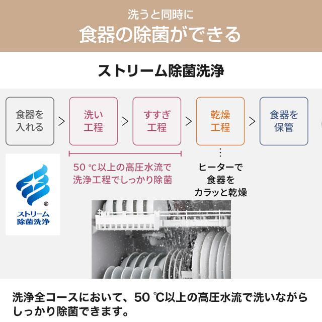 食器洗い機 工事費込みセット レギュラータイプ 卓上型食器洗い乾燥機 容量：食器点数40点 5人用 パナソニック NP-TH5-S 食器洗い乾燥機 ライトシルバー :NP-TH5-S-KJ ...