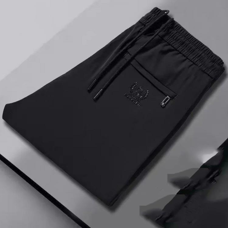 アイスシルク 接触冷感 ロングパンツ イージーパンツ 冷感パンツ メンズ 薄手 ゴルフパンツ ウエストゴム ストレッチ 伸縮 美脚 長ズボン ...