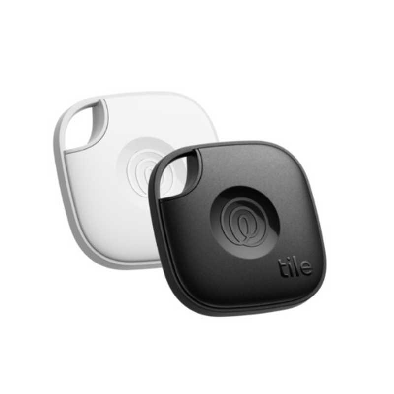 TILE Life360 Tile Mate (2024) ブラック＆ホワイト 2個パック/電池交換不可(最大約3年) RE-60122-AP ...
