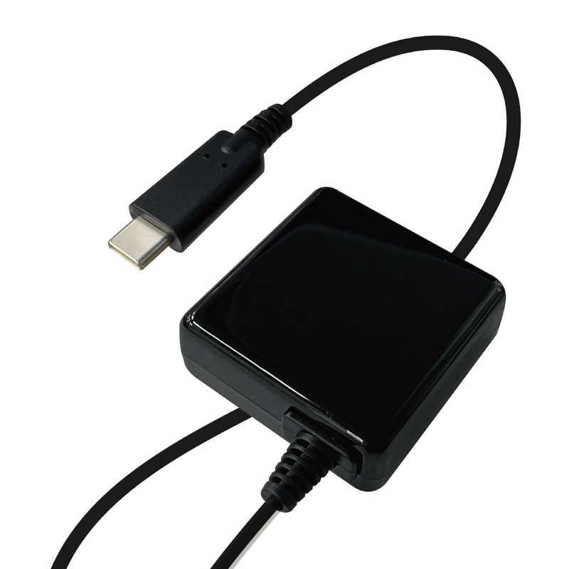 オズマ シリコン素材でやわらかいType-Cケーブル一体型AC充電器 10W 1.5m ブラック [10W] ACCS20K : コジマYahoo!店 - 通販 - Yahoo!ショッピング