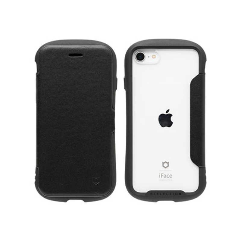 HAMEE iPhone SE 第3世代/第2世代/8/7専用 iFace Reflection ダイアリー ポリカーボネート クリアケース ブラック SEIFACERFTDBK : コジマ ...