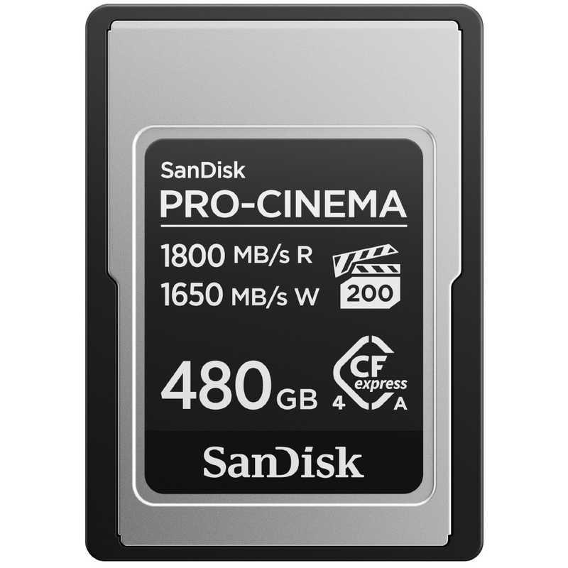 サンディスク CFexpressカード SanDisk PRO-CINEMA CFExpress Type-A card 480GB ブラック SDCFEA-480G-JN4NN : コジマ ...
