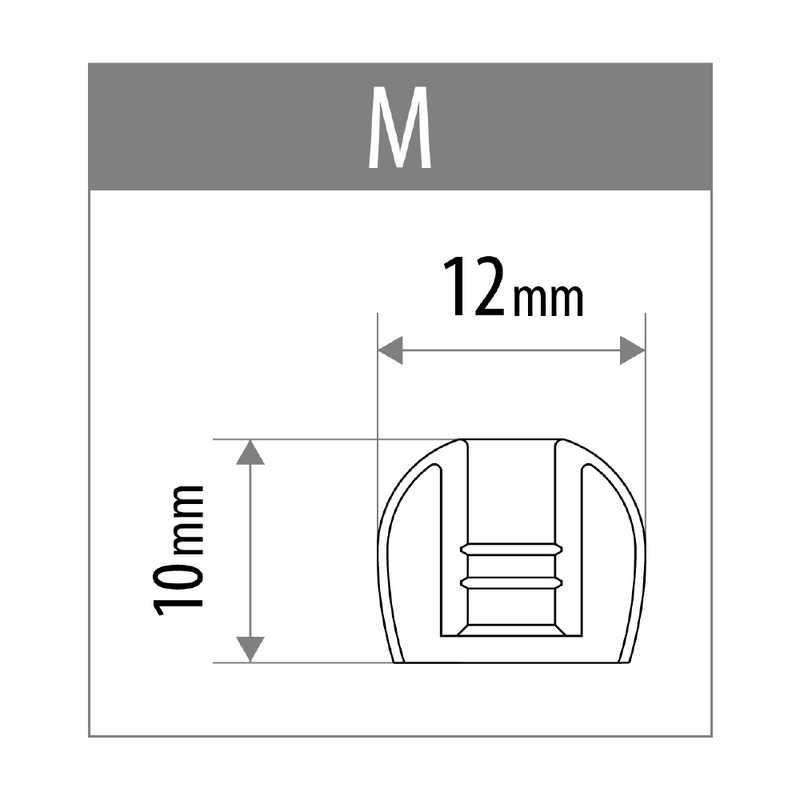 radius イヤーピース deep mount earpiece 単品(M) : コジマYahoo!店 - 通販 - Yahoo!ショッピング