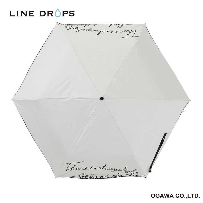 小川 折りたたみ傘 刺繍 LINE DROPS [晴雨兼用傘 /50cm] ホワイト 24LD-PEB-1M : コジマYahoo!店 - 通販 - Yahoo!ショッピング