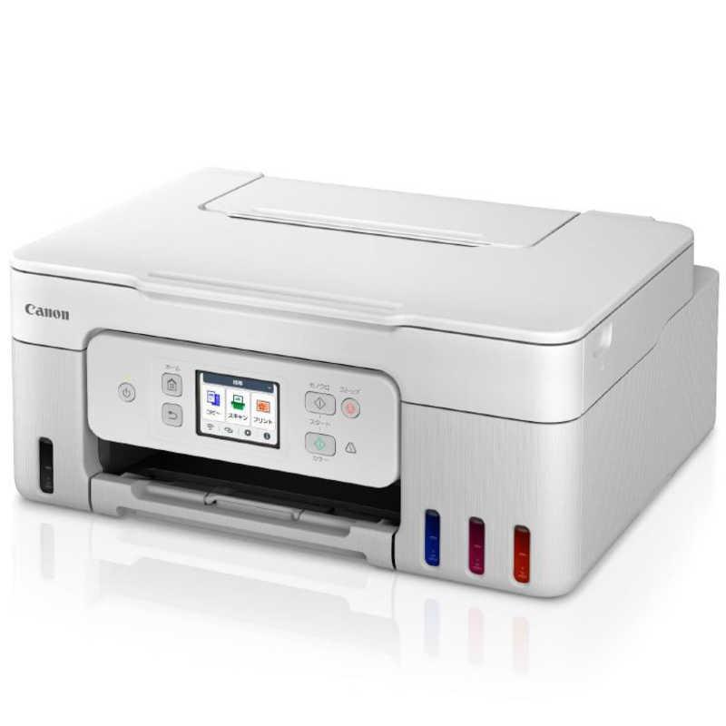 キヤノン CANON キヤノン インクジェット複合機 G3390 WHITE GIGA TANK(ギガタンク) [L判〜A4] ホワイト G3390WH : 4549292235197 ...