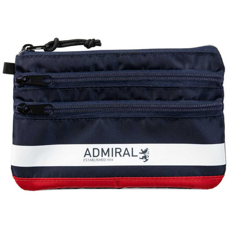 アドミラル 3段ポーチ [W20cm×H13.5cm] ネイビー ADMZ5AE6 : コジマYahoo!店 - 通販 - Yahoo!ショッピング