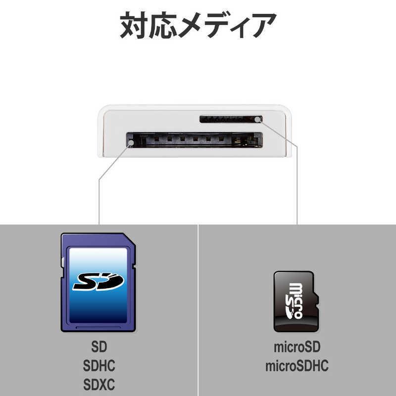 ELECOM エレコム ELECOM カードリーダー Lightning SD+microSD対応 Type-C変換アダプタ付属 7cm MR-LC201WH : コジマYahoo!店 ...
