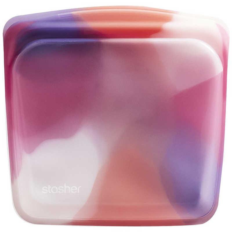 STASHER スタッシャーシリコーンバッグ EZサンドイッチ タイダイピンク スタッシャー STSB48EZ : コジマYahoo!店 - 通販 - Yahoo!ショッピング