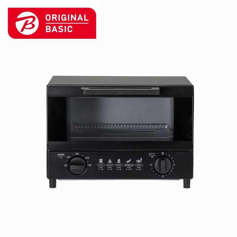 ORIGINALBASIC 温度調節機能付きオーブントースター ORIGINAL BASIC ブラック OB-T200C-K : コジマYahoo!店 - 通販 - Yahoo!ショッピング