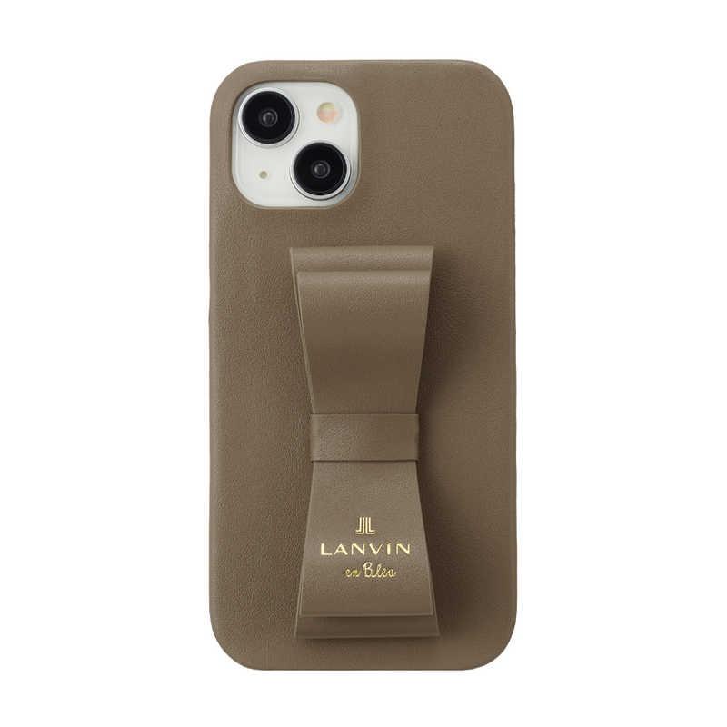 ランバン Slim Wrap Case Stand ＆ Ring Ribbon iPhone 15 LANVIN en Bleu Greige LBGRISRIP2361 : コジマYahoo ...