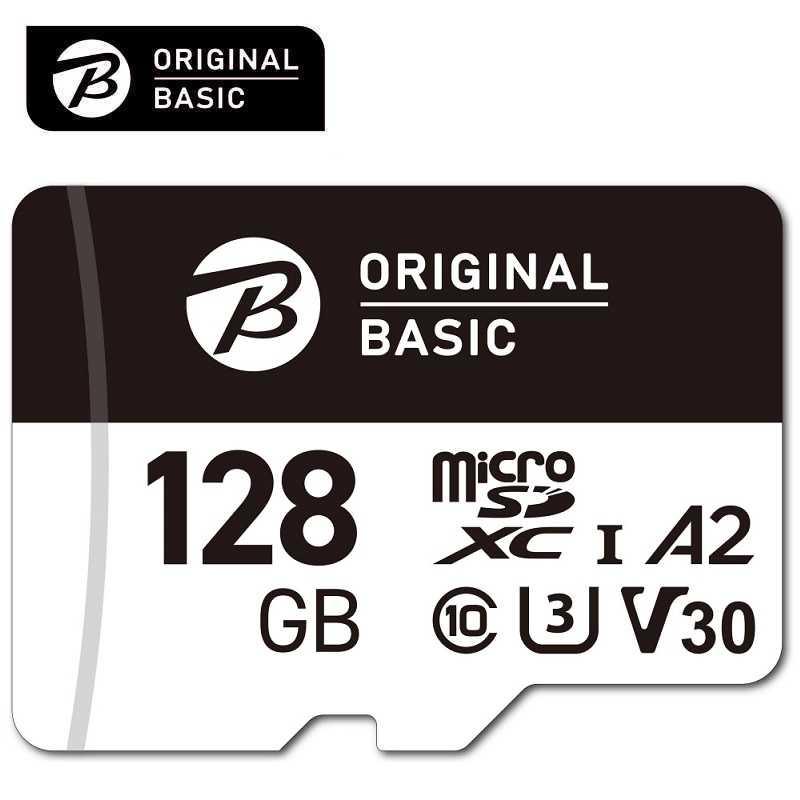 ORIGINALBASIC microSDHC UHS-I カード最大読込速度95MB/s 最大書込速度80MB/s [ Class10 / 128GB ] OBB-MSD1-128-BK ...