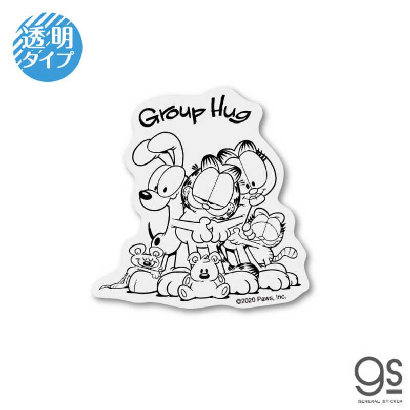 ゼネラルステッカー 透明ダイカットミニステッカー GARFIELD Group Hug GF-015 : コジマYahoo!店 - 通販 ...