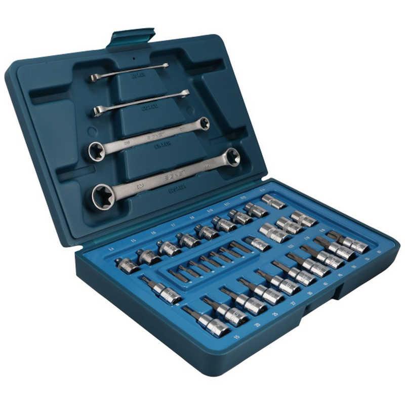 SIGNET 3/8DR 35個組 ヘクスローブソケットセット ケース付 12835 : コジマYahoo!店 - 通販 - Yahoo!ショッピング