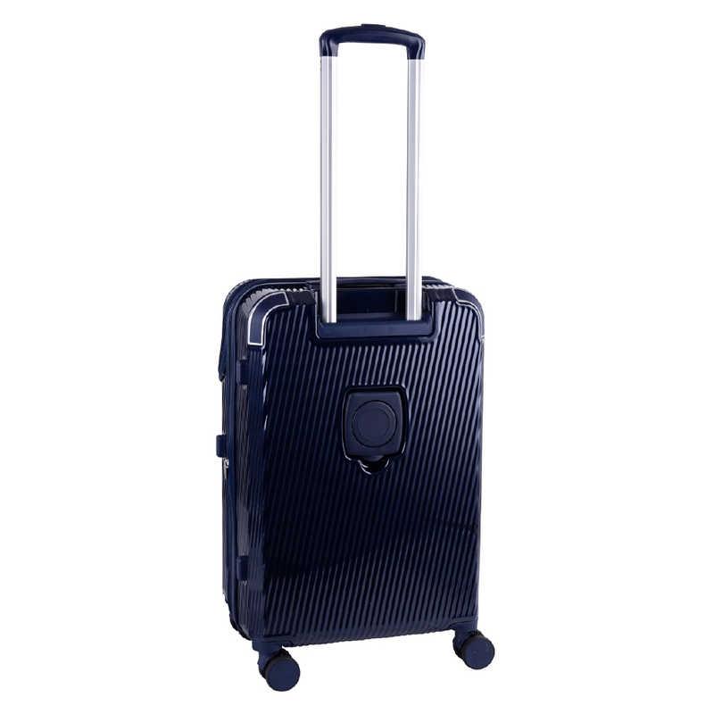 トラベリスト　トップオープン型キャリー ストッパー付 無料預入 ( Mサイズ ) アクセル ［ TSAロック搭載 ］ ネイビー　76-25202 トラベリスト トップオープン型キャリー ストッパー付 無料預入 ( M