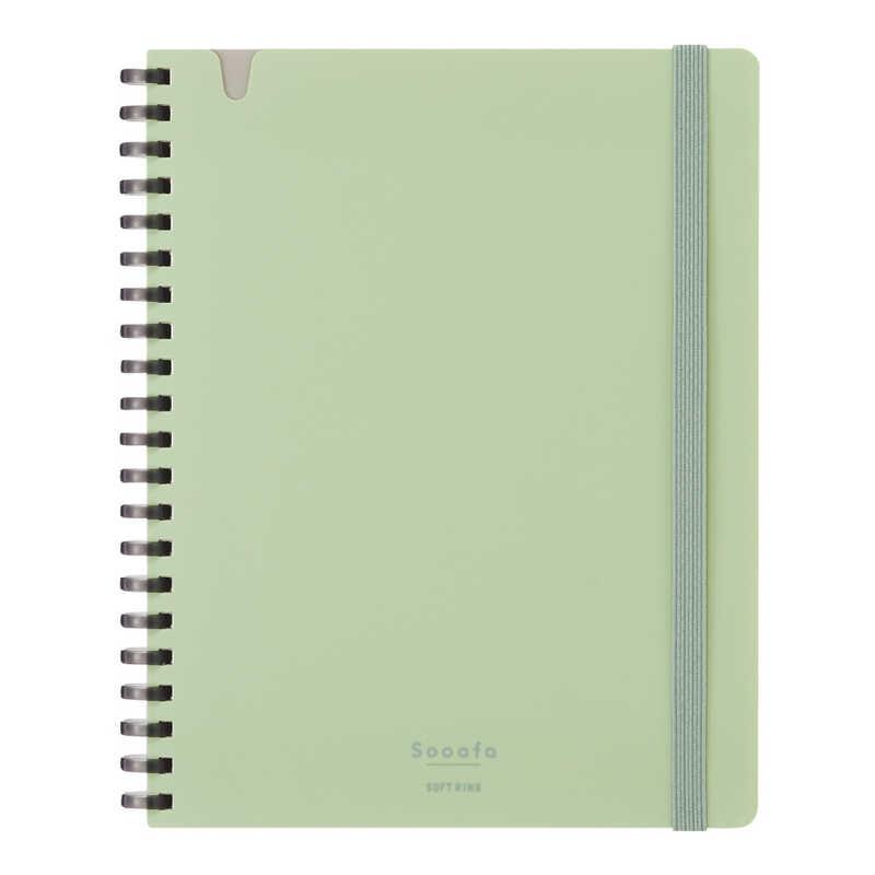 コクヨ ソフトリングノート方眼B6変形(80枚) スSV748S4G Sooofa(スーファ) グリーン ス-SV748S4-G : コジマYahoo!店 - 通販 - Yahoo!ショッピング