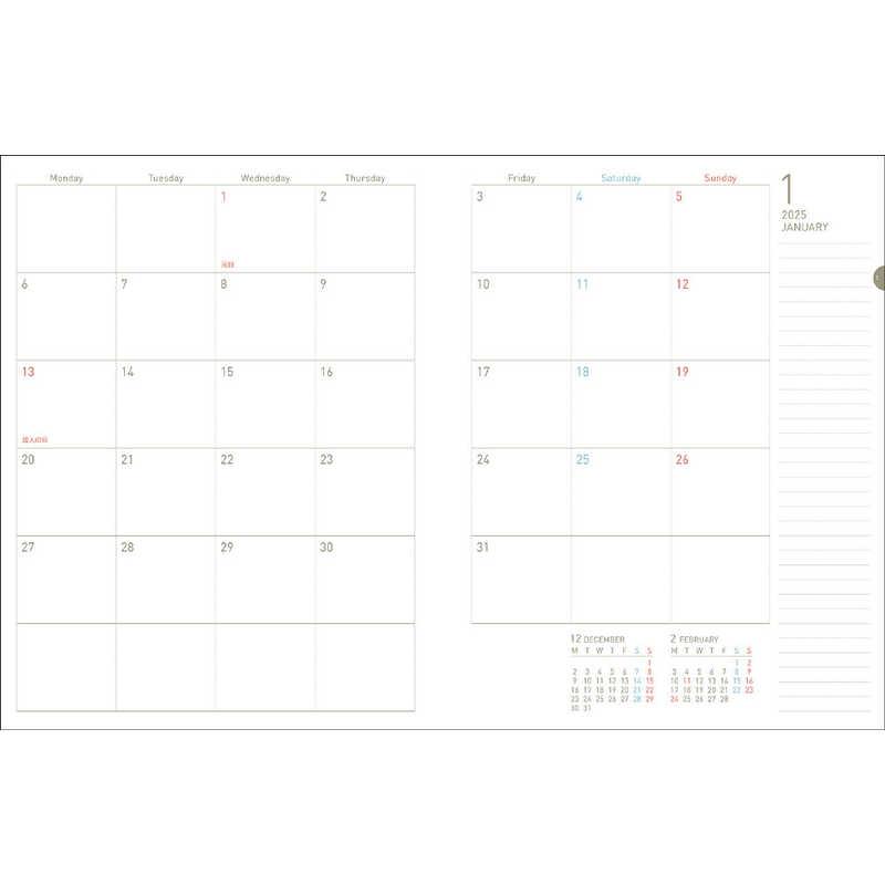 コクヨ 2025年版 Campus SOFT RING Diary Sooofa(キャンパスソフトリングダイアリースーファ)手帳 B6 ネイビー ニ-SSMNDB-B6-25 ニ ...